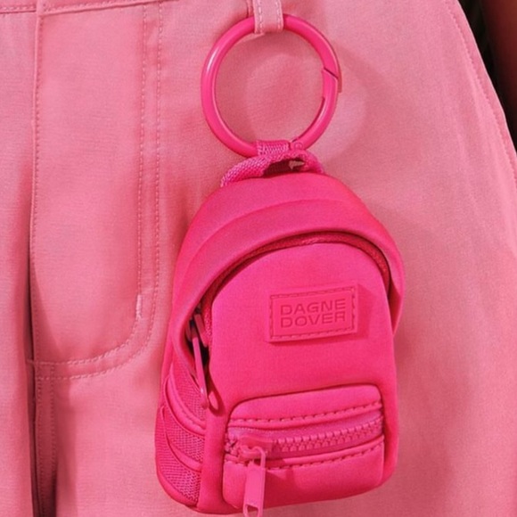 Dagne Dover | Bags | Dagne Dover Dakota Bright Pink Keychain Mini ...